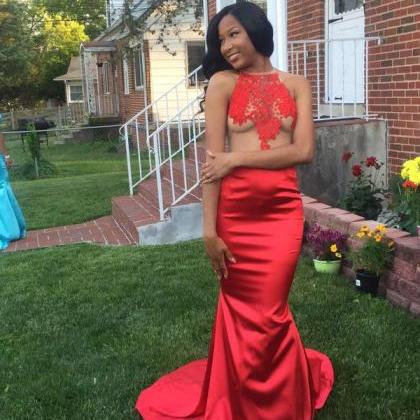 Halter Mermaid Backless Prom Dress E294 on Luulla